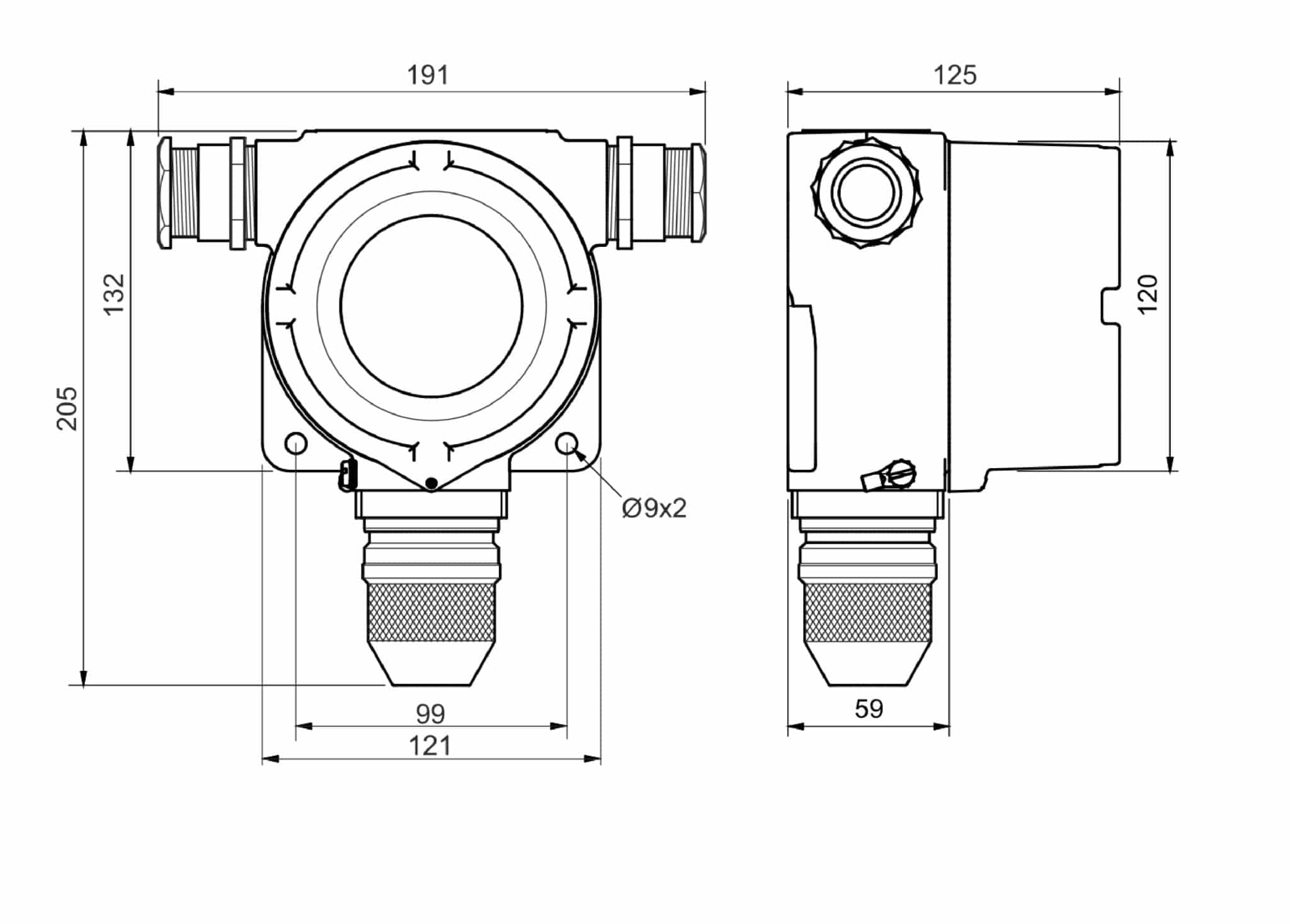 Fixed Gas Detector | Falco TAC Diffused - Ion Science